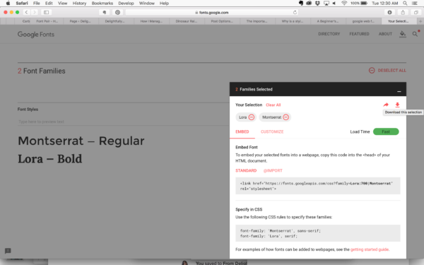 How to use Google Fonts for your site + designs | Delightfully Designing
